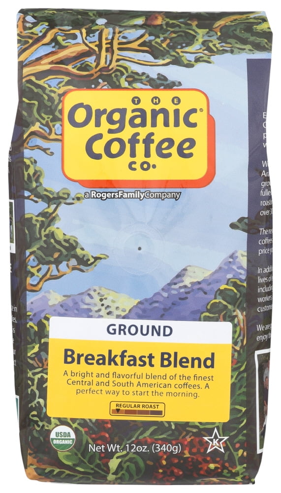 Organic Coffee Company Ground Coffee Breakfast Blend, 12 Oz - Walmart.com