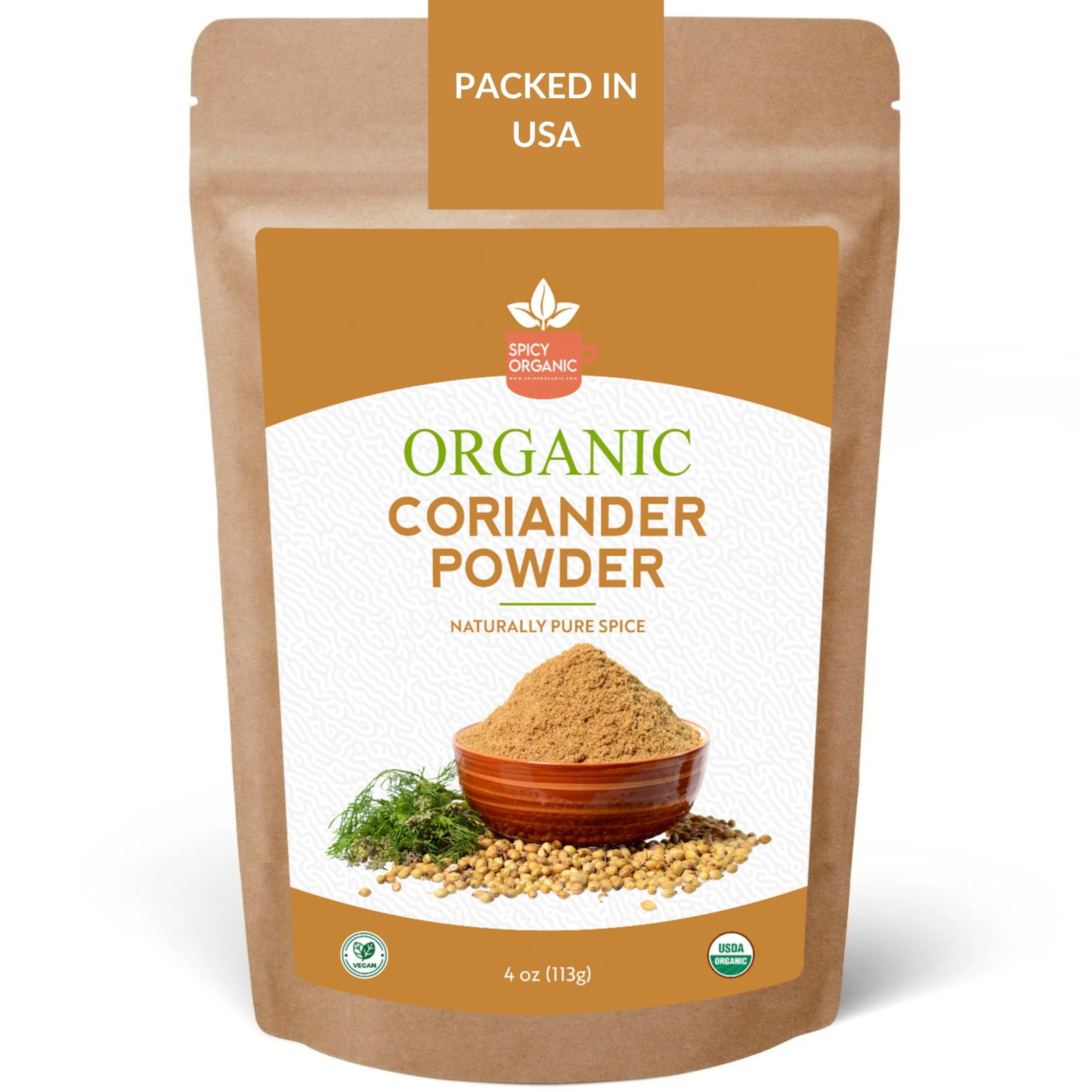Organic Coriander Seeds Powder – Certified USDA Organic - Aromatic ...