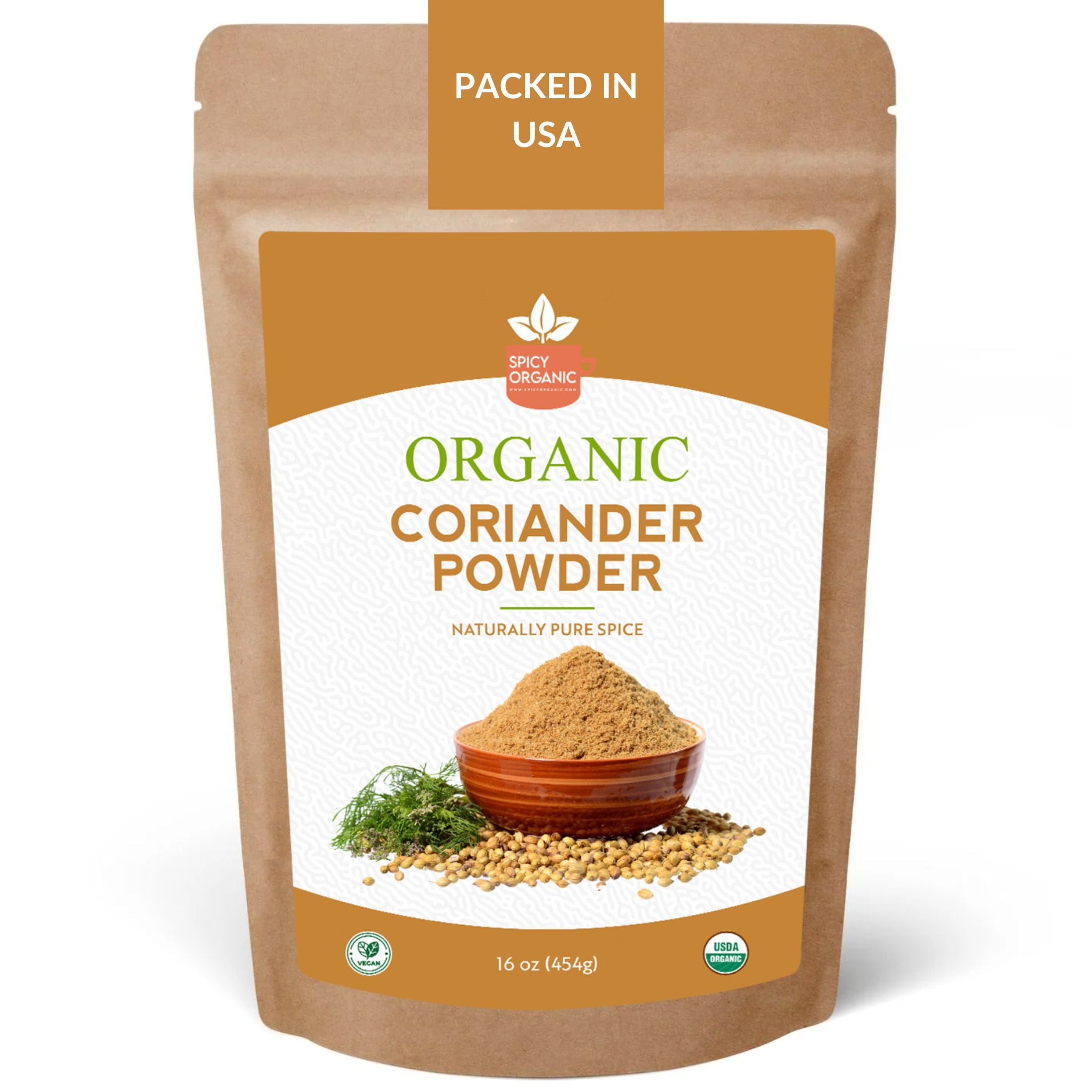 Organic Coriander Seeds Powder – Certified USDA Organic - Aromatic ...