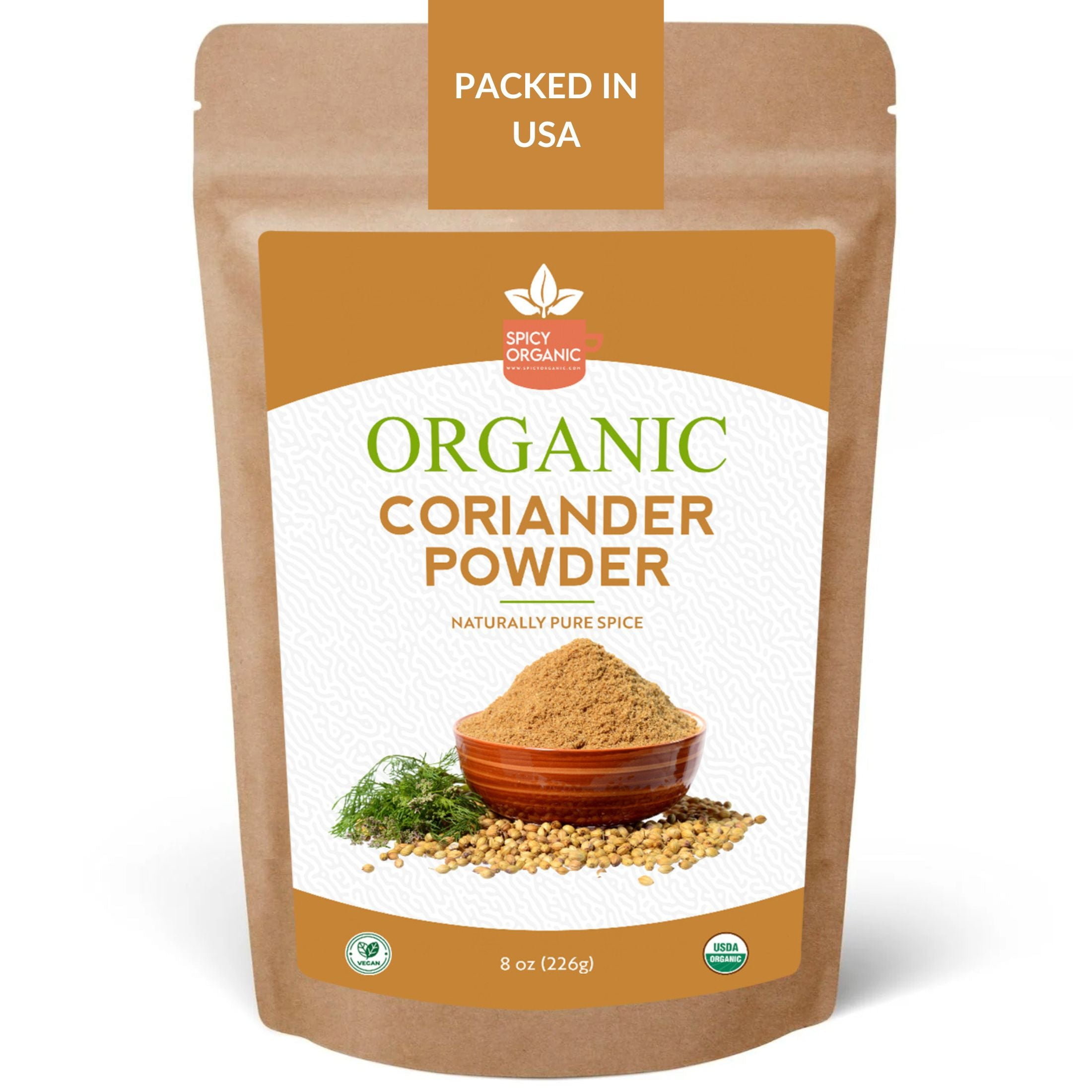 Organic Coriander Seeds Powder – Certified USDA Organic - Aromatic ...