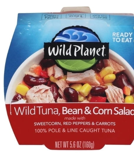 Wild Planet Wild Tuna Organic Canned Corn, Shelf-Stable, 6 Cans, 5.6 oz ...