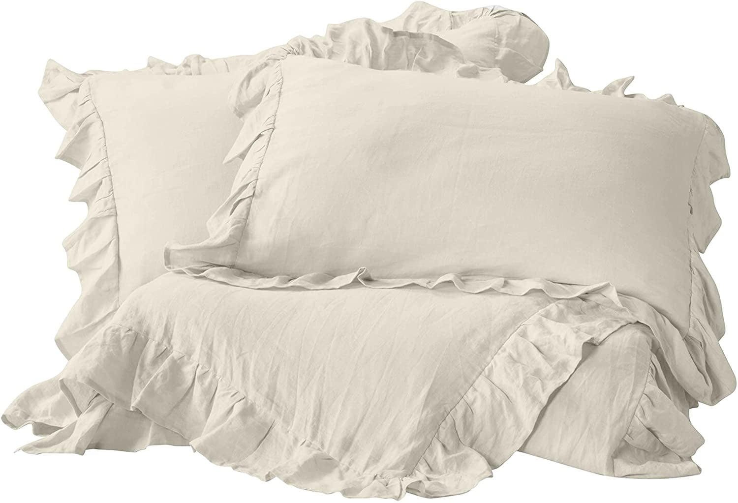 Organic Cotton 300 TC GOTS Certified 8 Internal Ties Fair Trade Ruffled ...