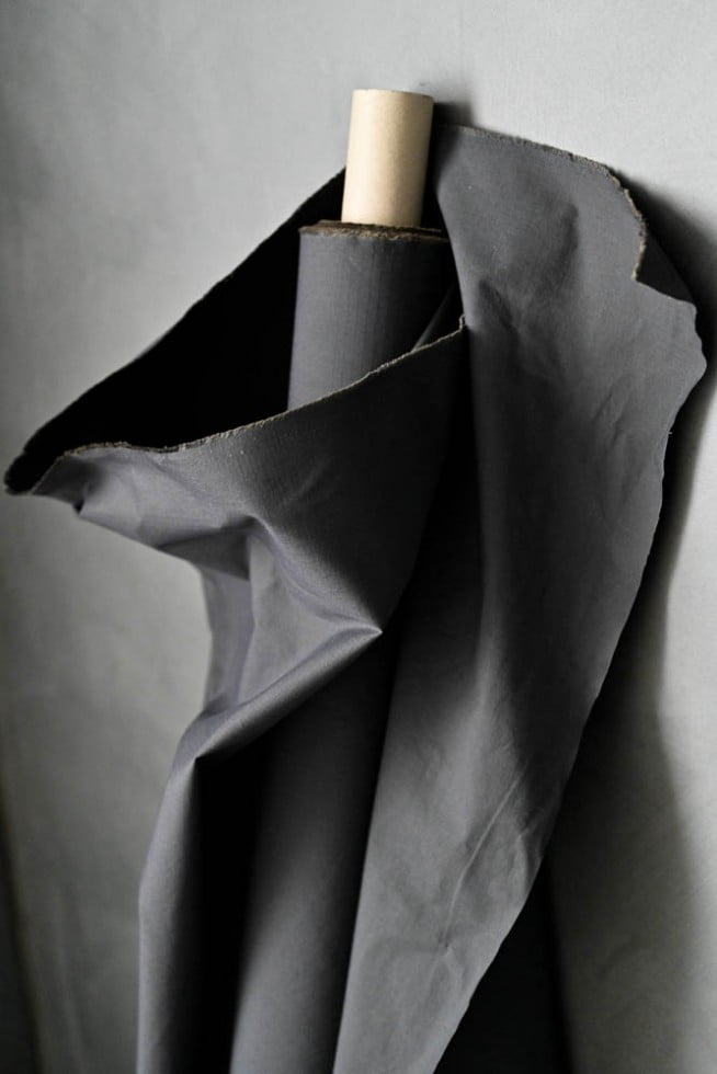 Organic Cotton Dry Oilskin Dress Fabric Anthracite - per yard - Walmart.com