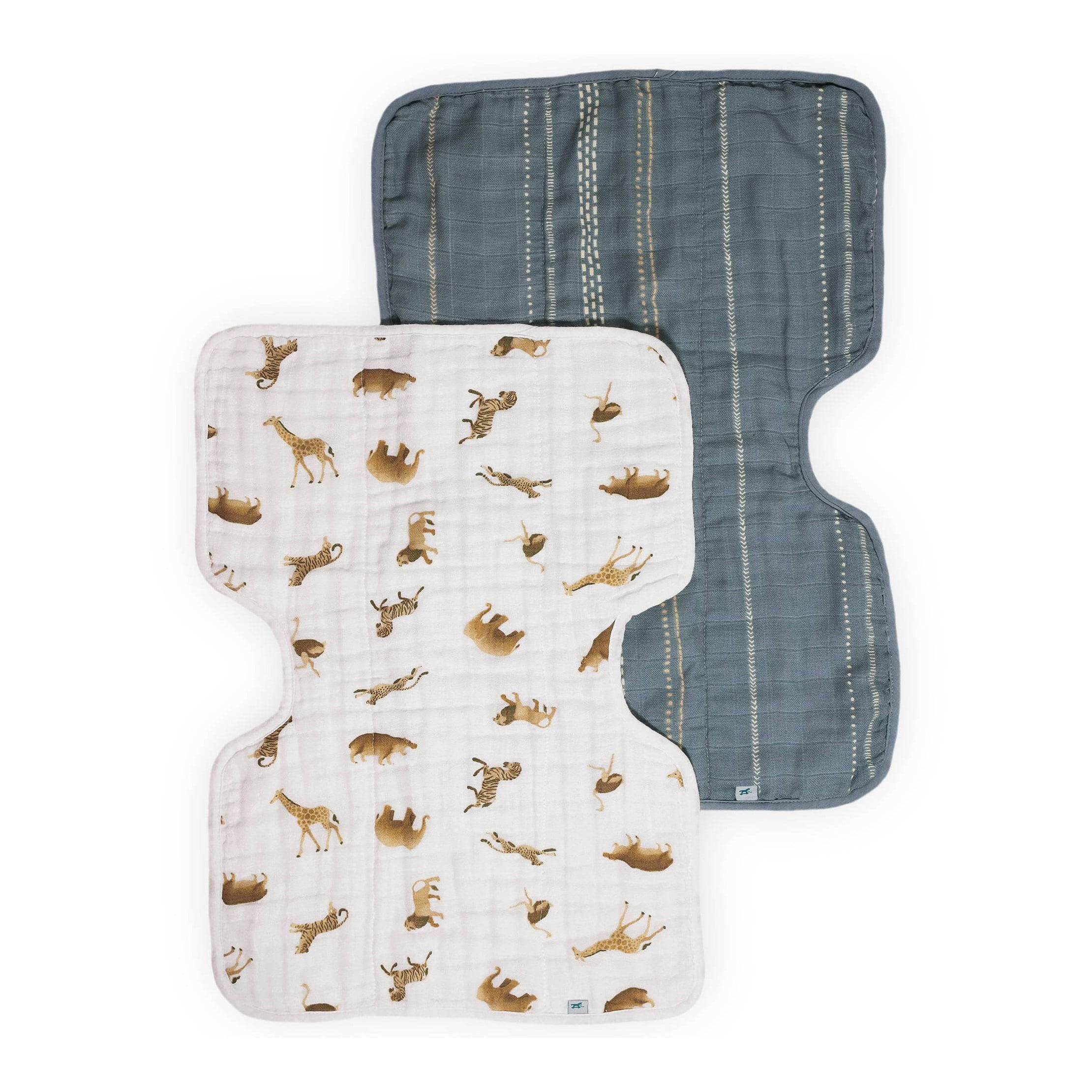 Organic Cotton Muslin Burp Cloth - 2pk - Animal Crackers - Walmart.com