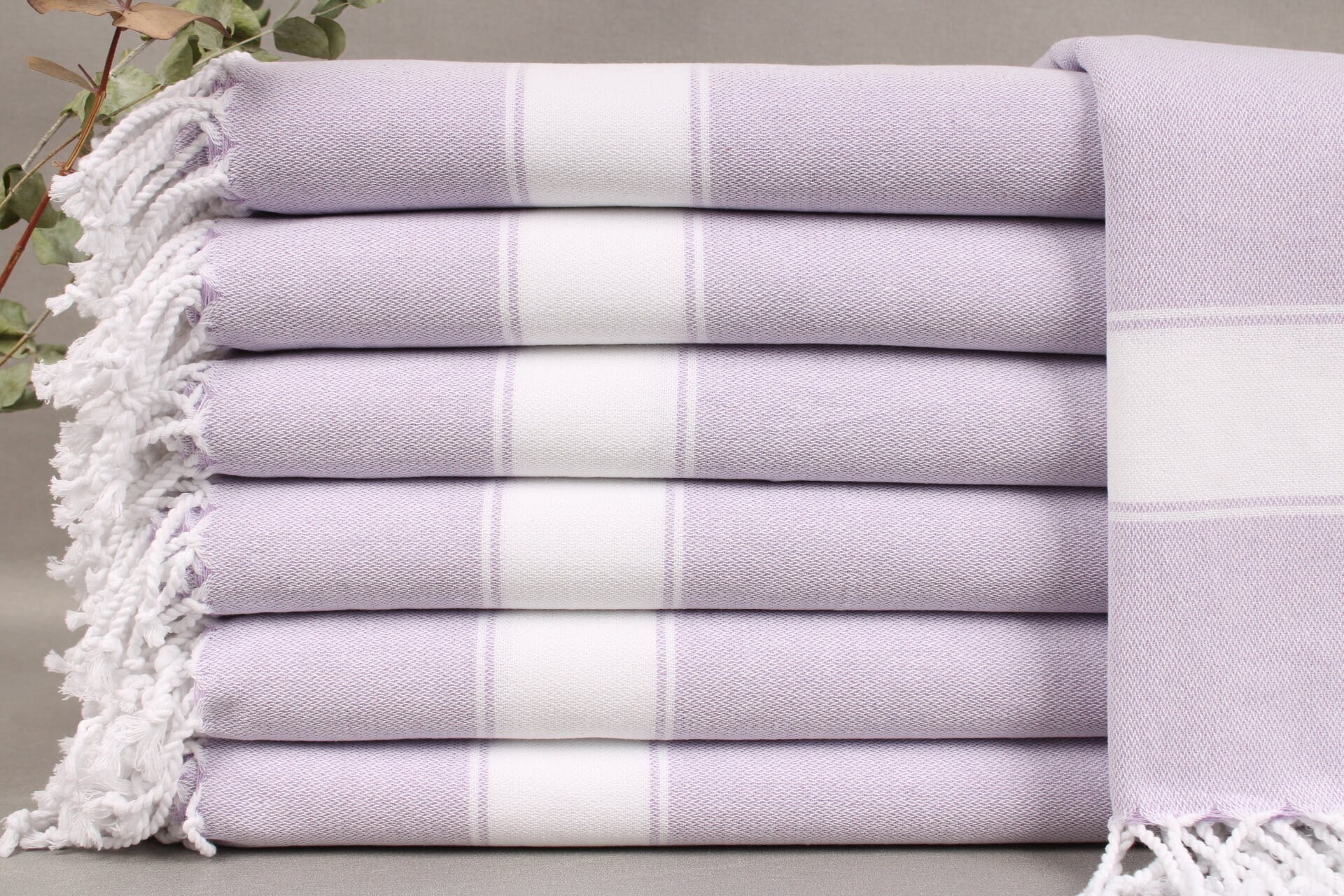 Organic Cotton Towels, Organic Towel, Lilac Peshtemal, Striped ...