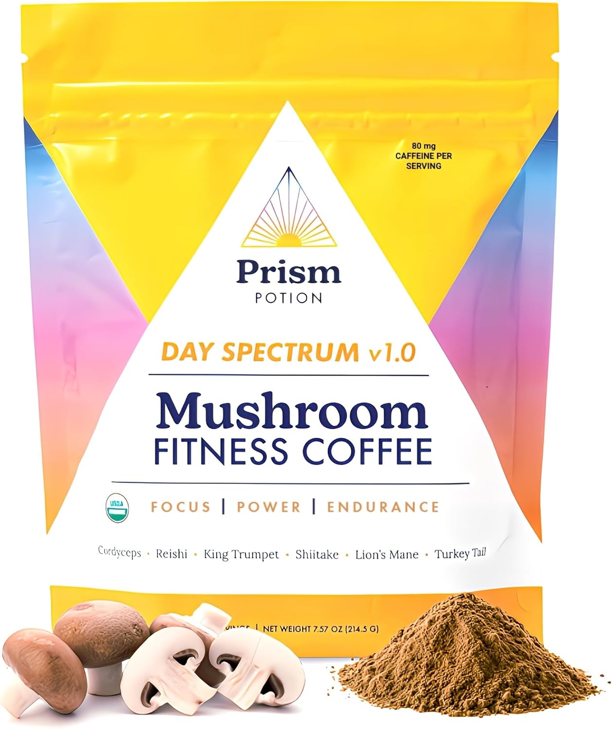 Organic Day Spectrum v1.0 Mushroom Fitness Coffee | Focus, Power ...