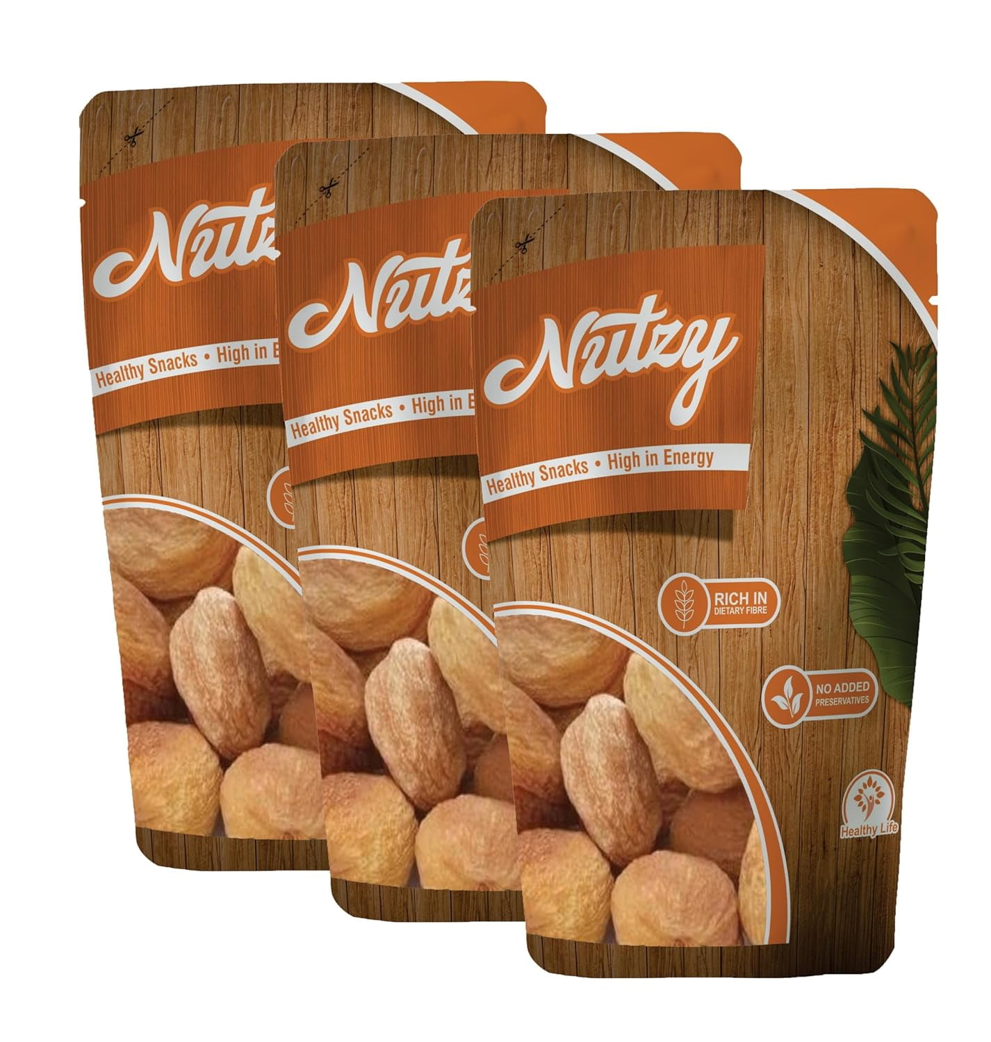 Organic Dried Apricot/Khurmani By Nutzy 750gm, (250gm * Pack Of 3 ...