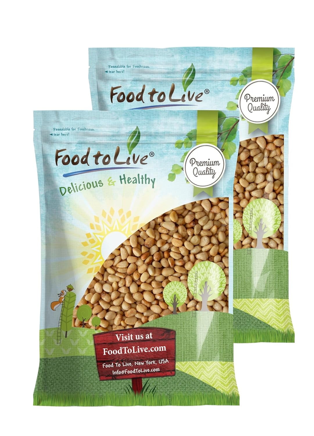 Organic Dry Roasted Pine Nuts, 16 Pounds – Non-GMO, Vegan, Kosher, Bulk ...