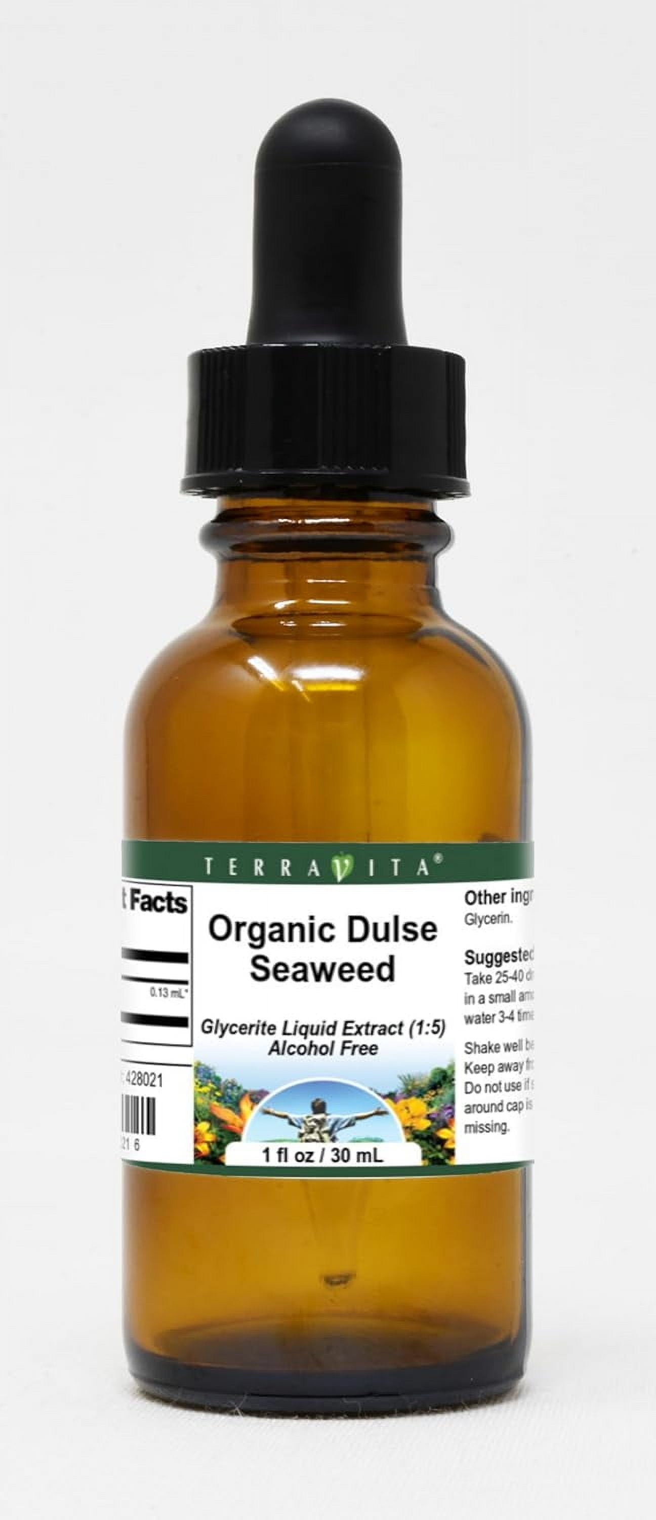 Organic Dulse Seaweed - Glycerite Liquid Extract (1:5) - No Flavor (1 ...