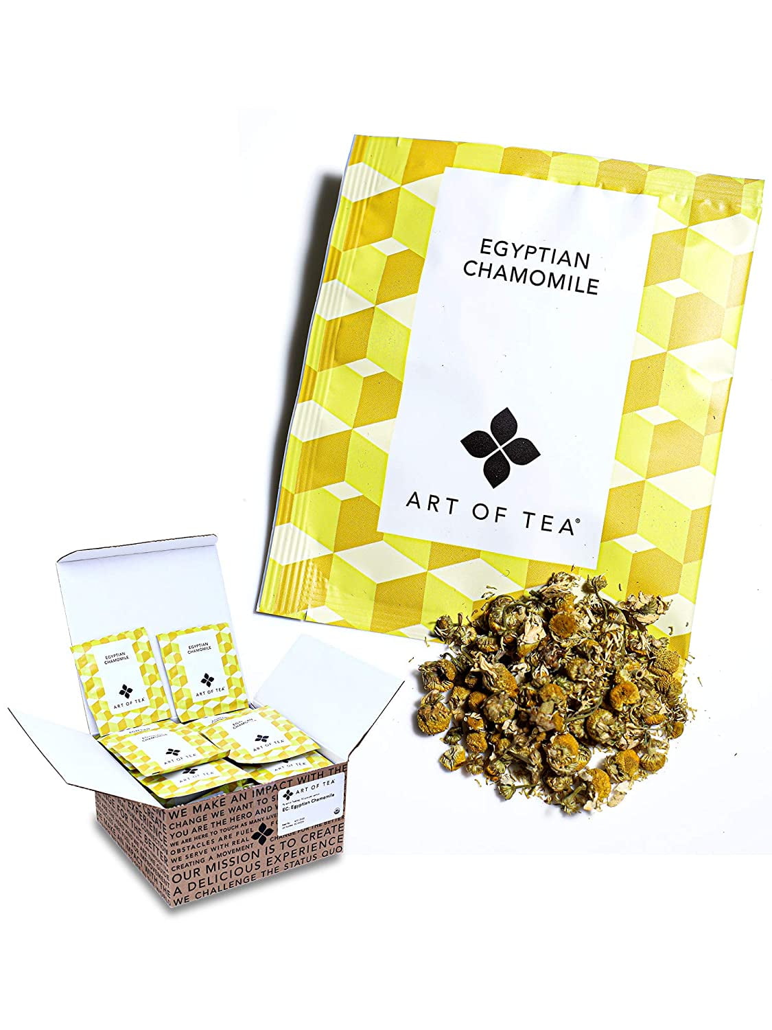 | Organic Egyptian Chamomile Tea Bags - Caffeine Free Herbal Tea | 50 ...