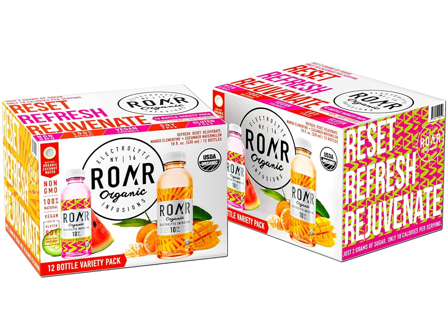 Organic Electrolyte Infusions - USDA Organic with Antioxidants, B s ...