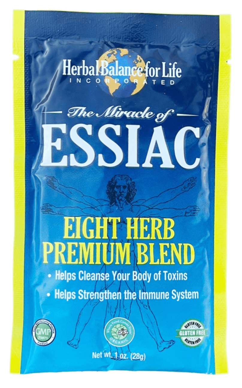 Certified Organic Essiac Tea, 16-1 oz. Packets, 8 Herb Powder Blend for ...