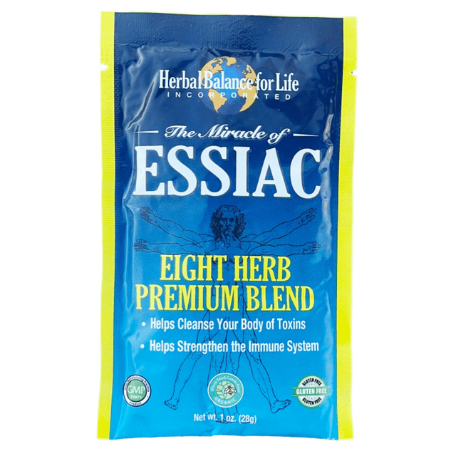 Certified Organic Essiac Tea, 16-1 oz. Packets, 8 Herb Powder Blend for ...