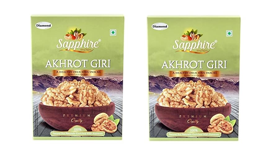 Organic Extra Light Quarter Akhrot Giri By Sapphire 500gm, (250gm * Pack Of 2) | Healthy ...