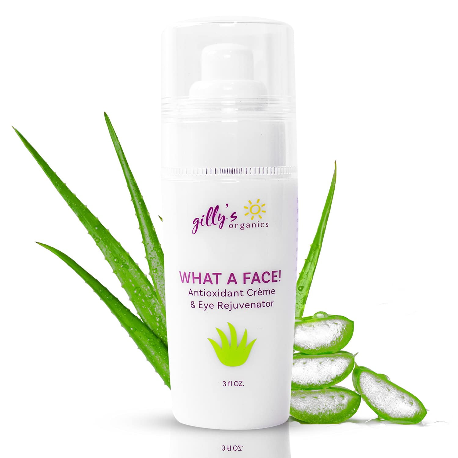 Organic Face Cream by Gilly's Organics - Made in USA, Natural Anti ...