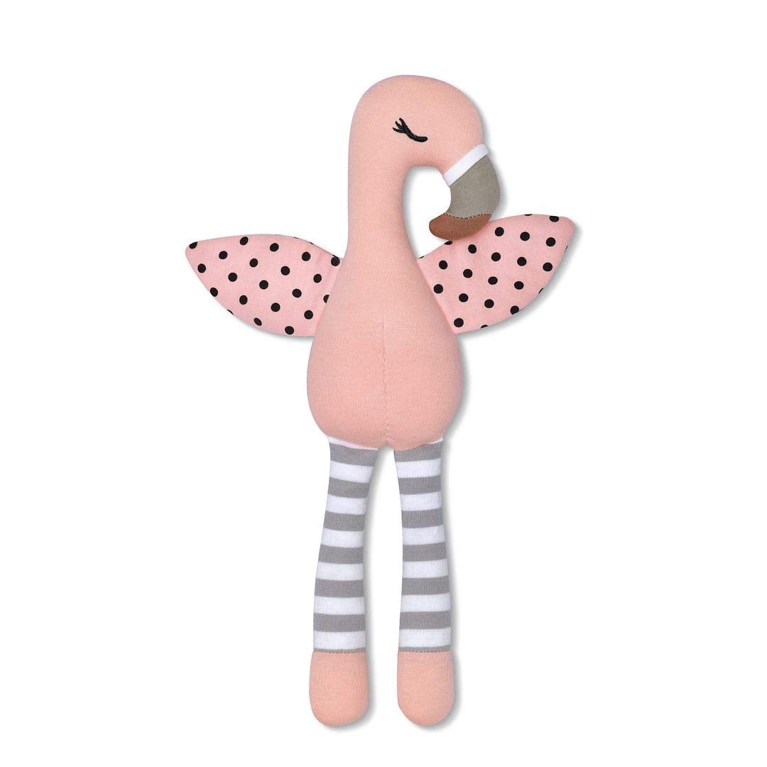 Organic Farm Buddies Apple MMF7 Park Franny Flamingo Plush Baby Toy for ...