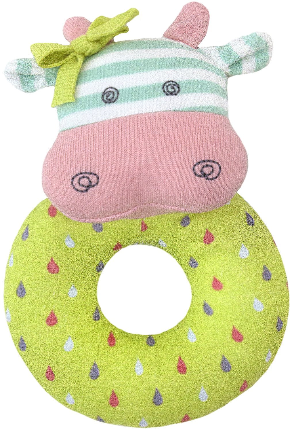 "Organic Farm Buddies Rattle, Belle the Cow, Safe for babies^Naturally ...