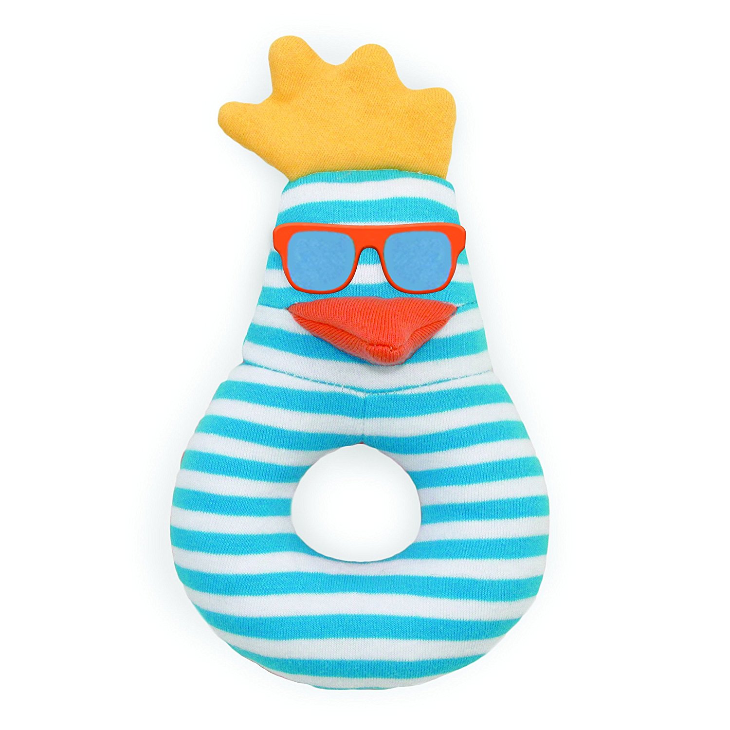 "Organic Farm Buddies, Surfer Chick Teething Rattle, BcTlyInc Organic ...