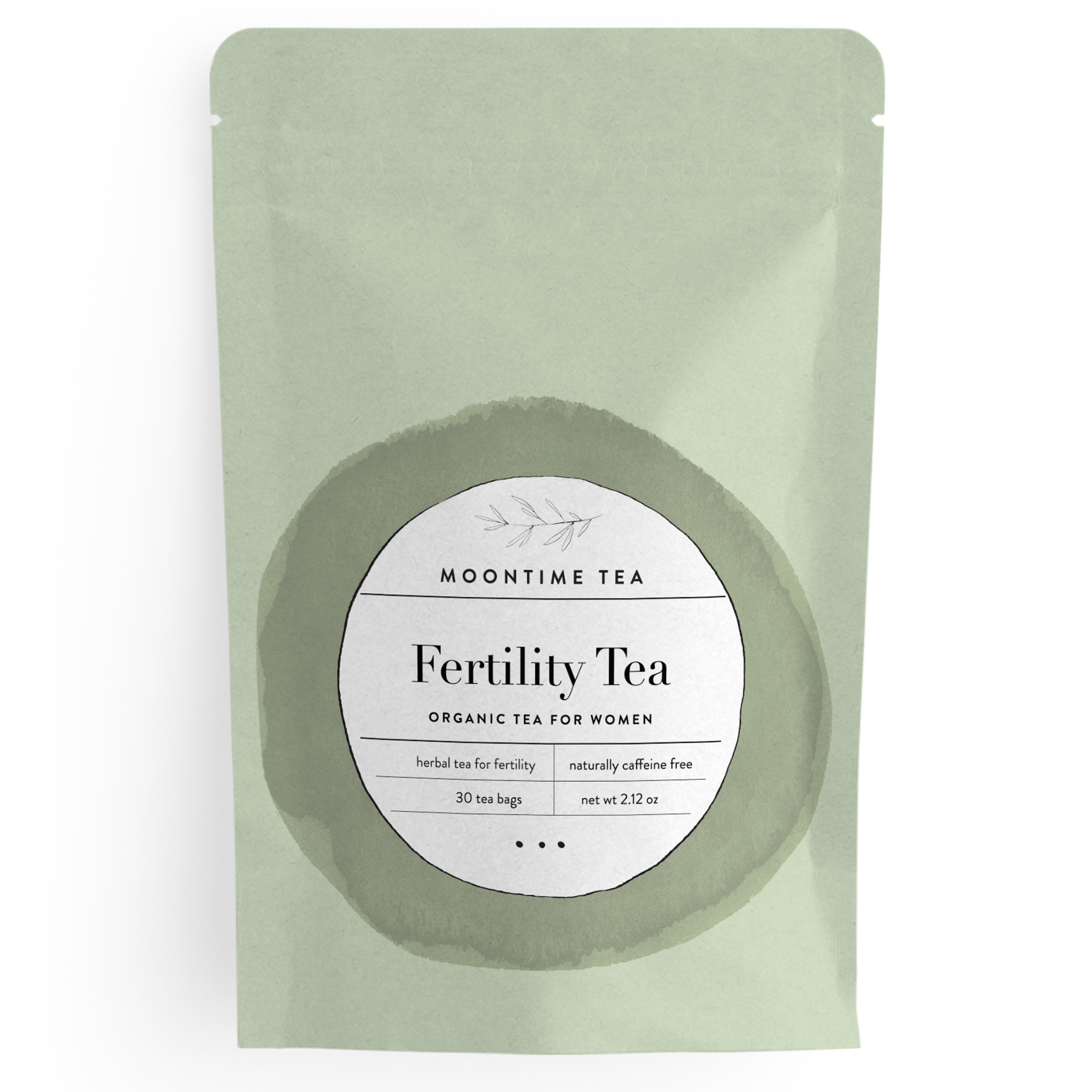 Moontime Organic Fertility Tea, 30 Bags, 2.12 oz - Caffeine-Free with ...