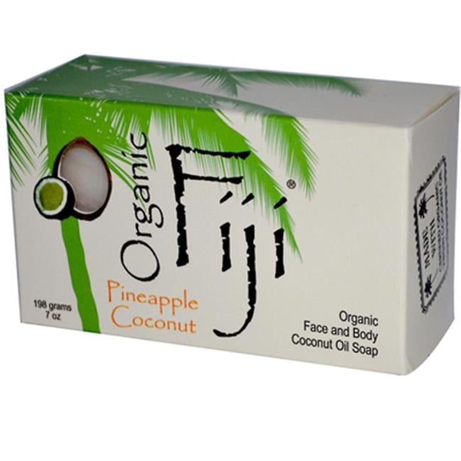 Organic Fiji 0718940 Organic Face and Body Coconut Oil Soap Pineapple ...