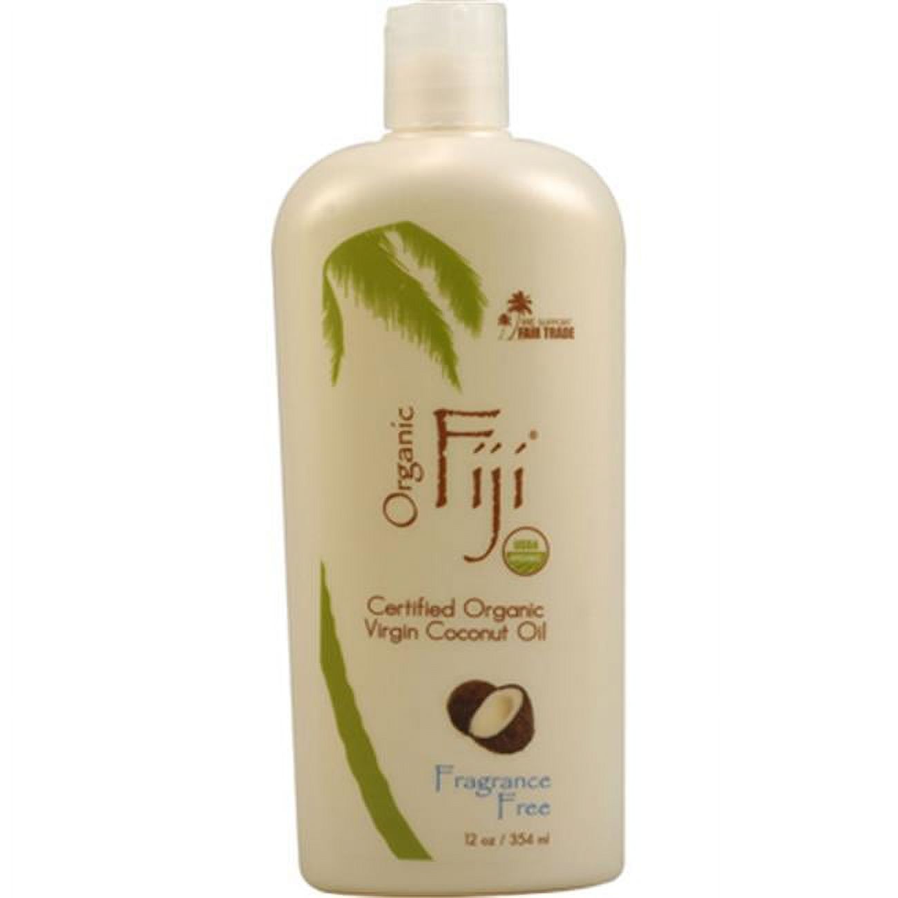 Organic Fiji Virgin Coconut Oil Fragrance Free - 12 fl oz - Walmart.com