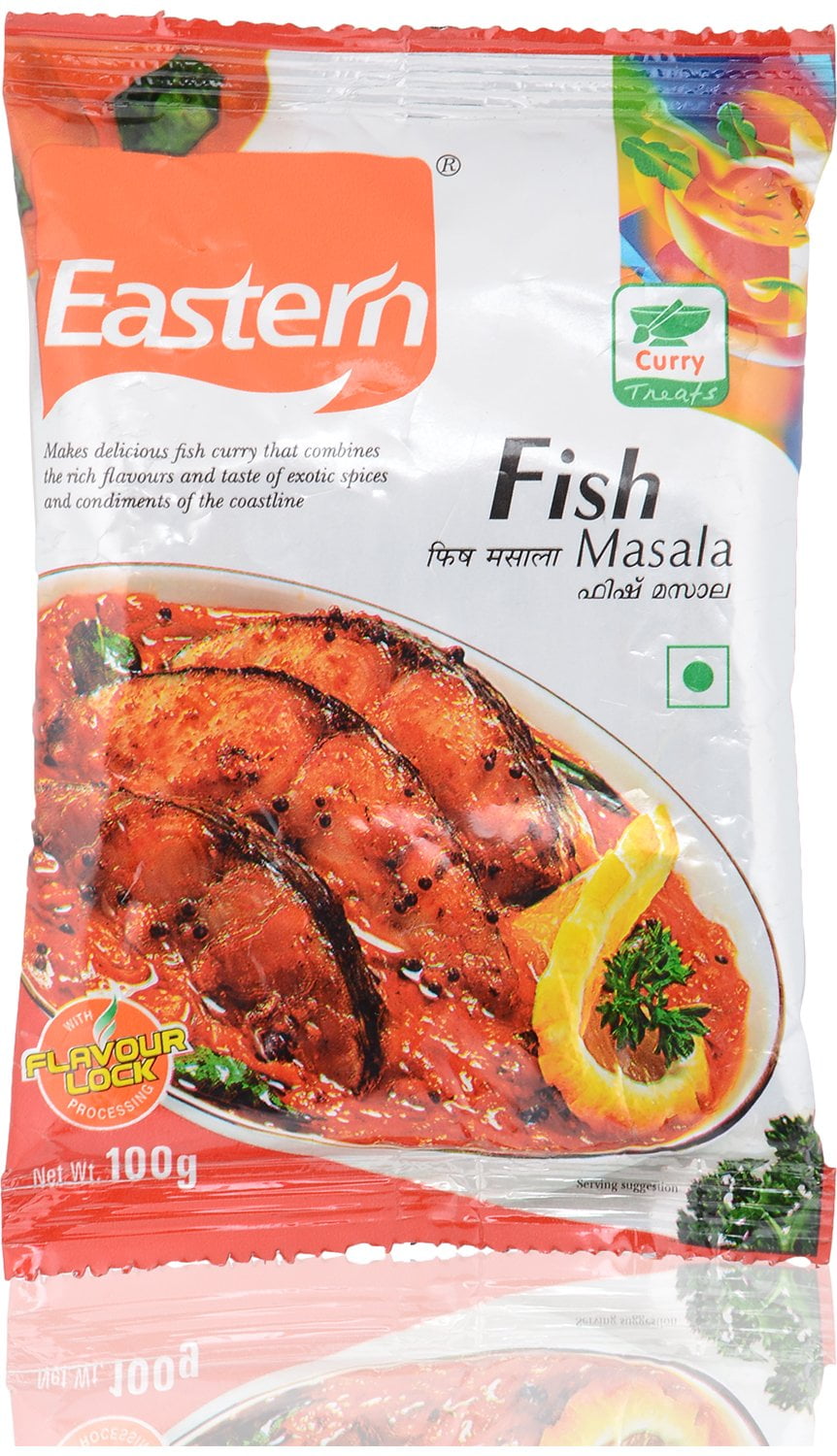 Organic Fish Masala Powder By Eastern 100gm, 3.5 Ounce | Pack Of 10 ...