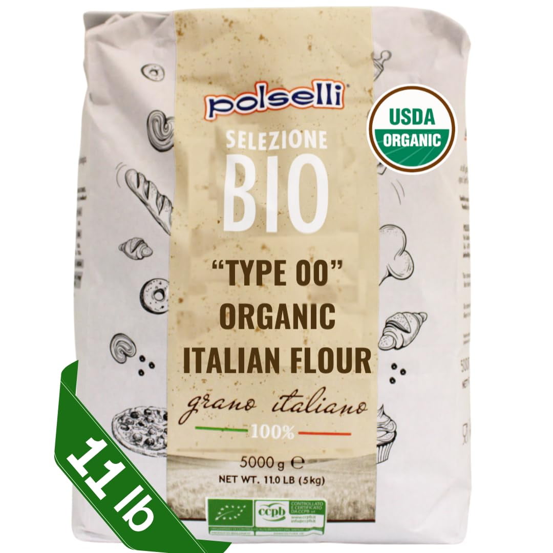 Organic Flour, Type 00, 100% Italian Grain, Double Zero Flour, OO Extra ...