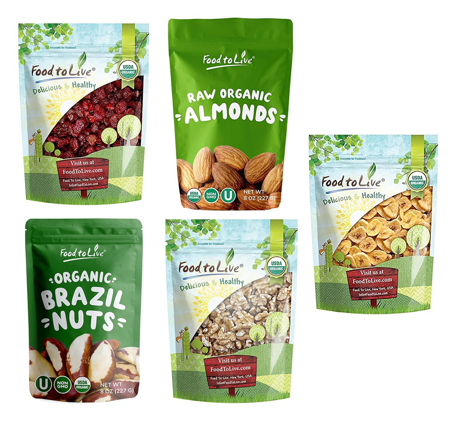 Organic Food Lover Gift Box - 1 Gift Box - Organic Strawberries ...