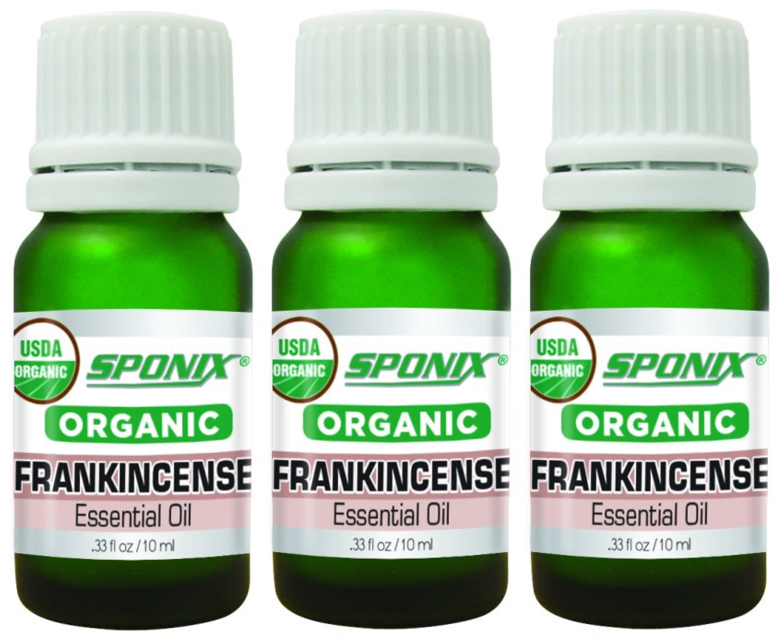 Organic Frankincense Essential Oil 10 mL (0.33 oz) - Pack of 3 - USDA ...