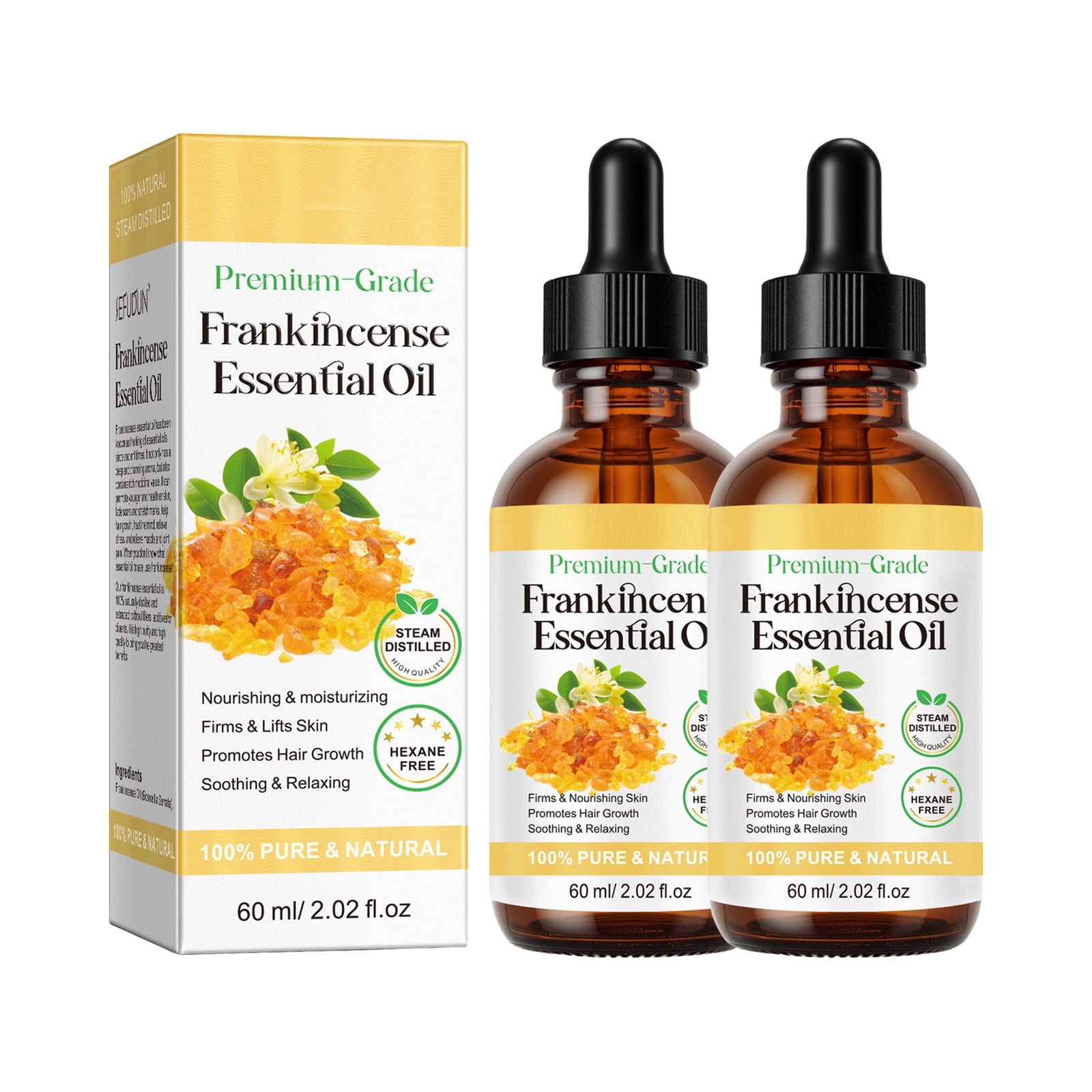 Organic Frankincense Resin Oil for Face 2.02 fl.oz, Reduces Fine Lines & Wrinkles, rritated Skin ...