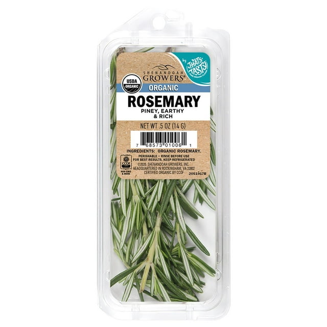 Organic Fresh Rosemary, 0.5 oz Clamshell - Walmart.com