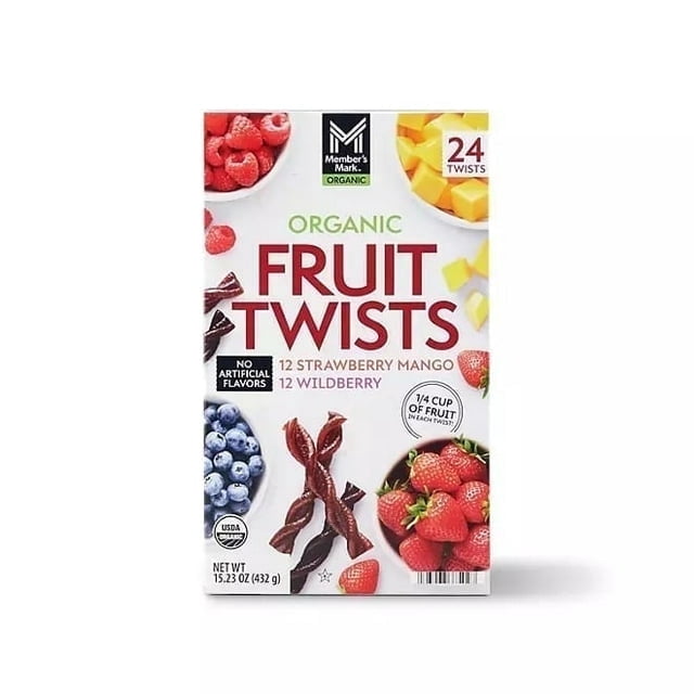 Organic Fruit Twist, Variety Pack, 0.63 oz., 24 pk - Walmart.com
