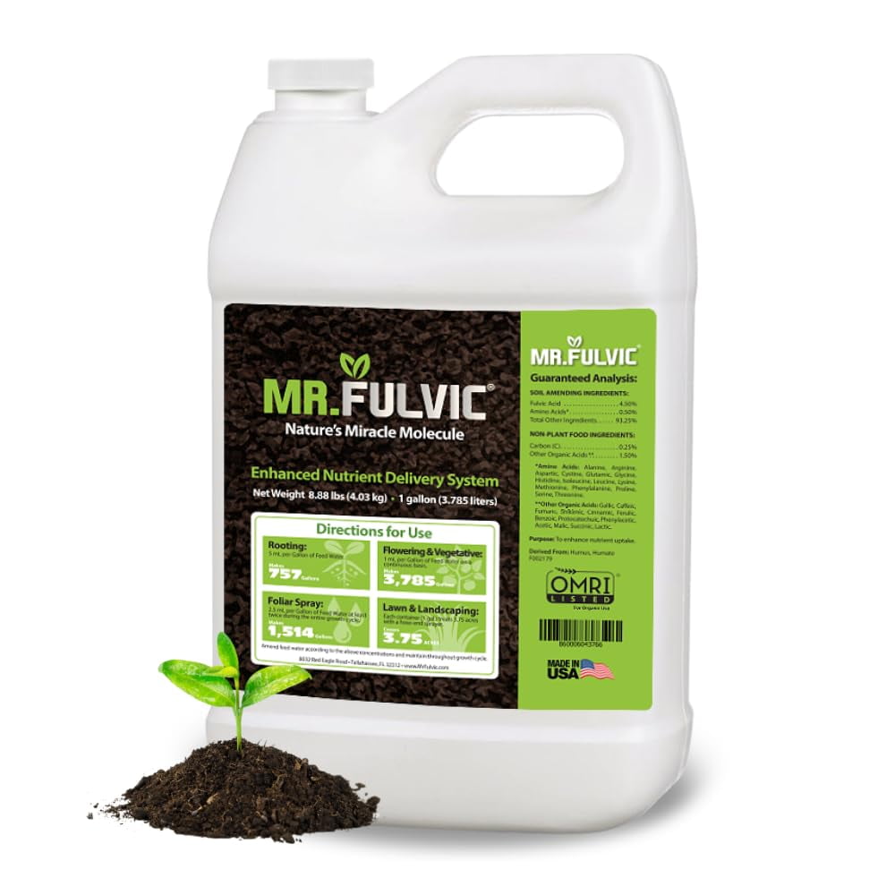 Organic Fulvic Acid Amendment, Natural Humic Soil and Hydroponic Nutrient Enhancer - Lawn and ...