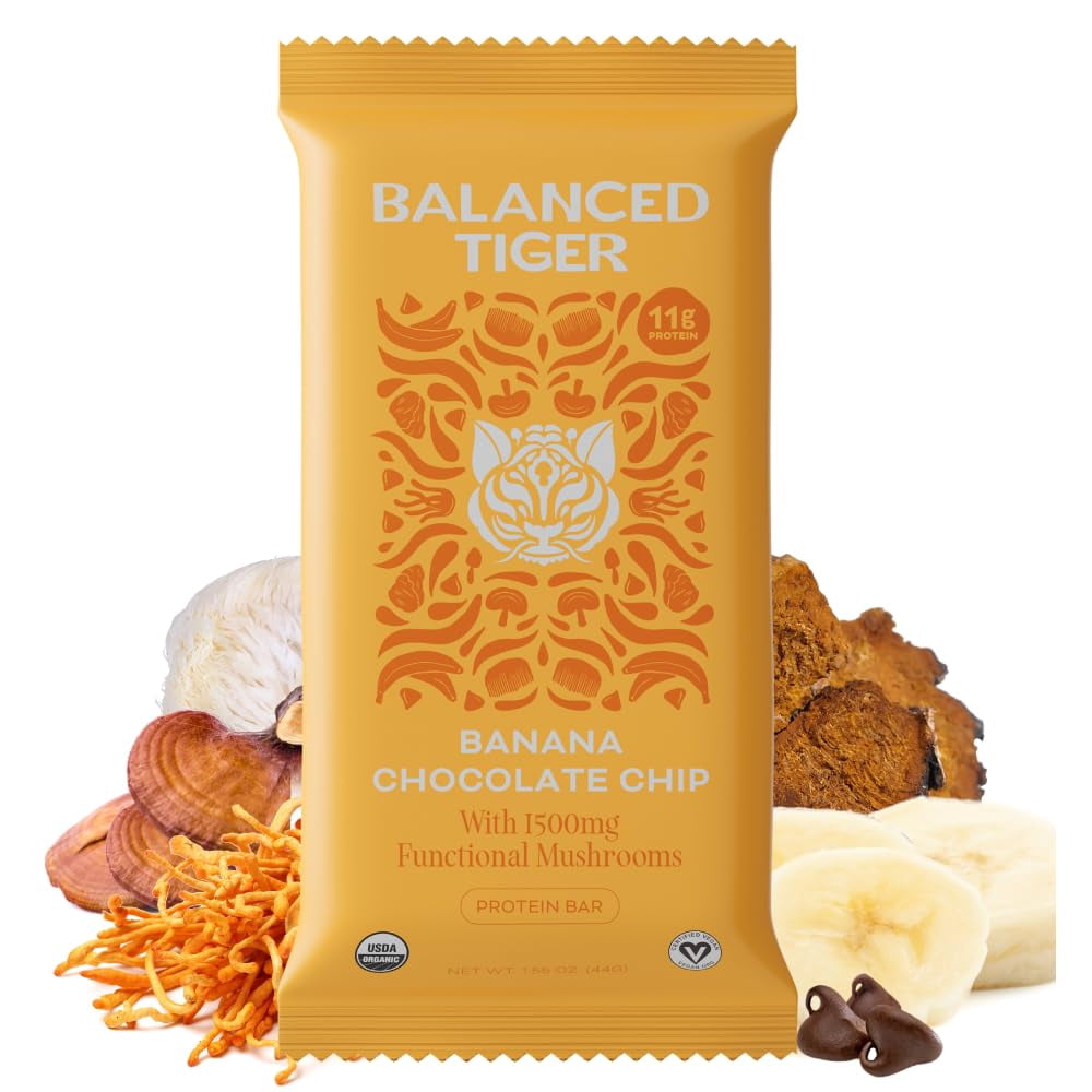 Organic Functional Mushroom Protein Bars | Full Dose (1500mg) Lions ...