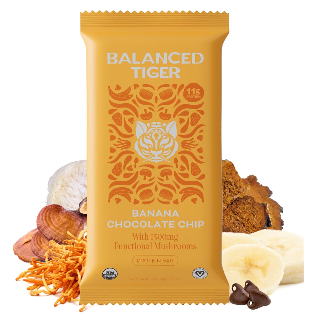 Organic Functional Mushroom Protein Bars | Full Dose (1500mg) Lions ...