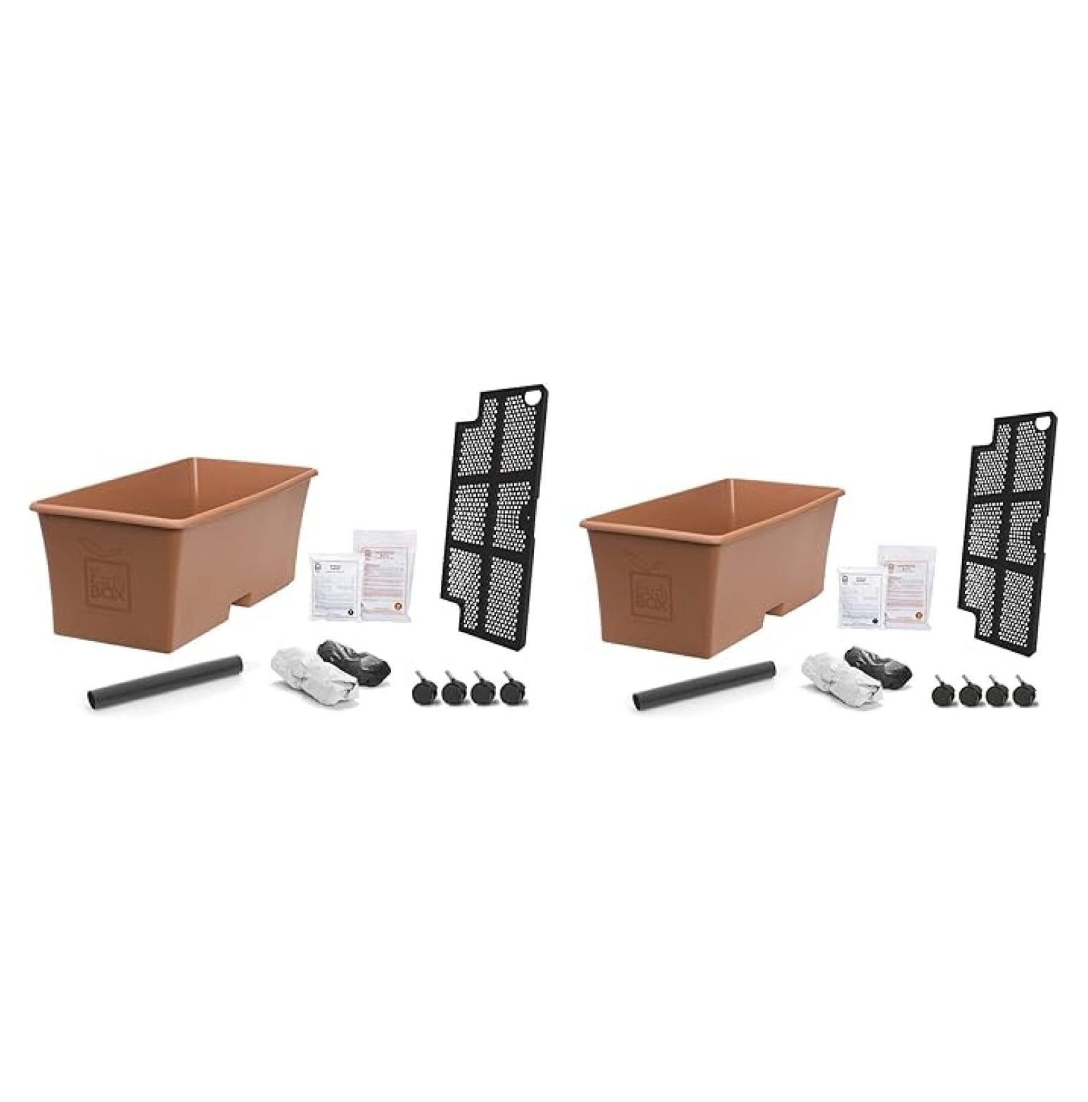Organic Garden Kit, 2 Terra Cotta Planters - Veggie, Herb & Fruit ...