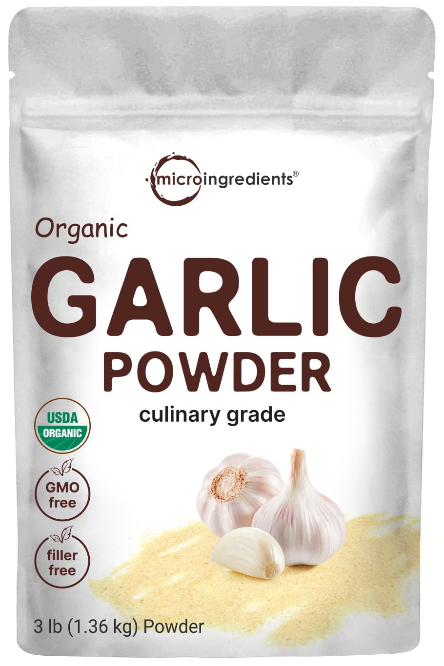 Organic Garlic Powder, 3lbs TSF6 | Premium Source from Harvested Raw ...