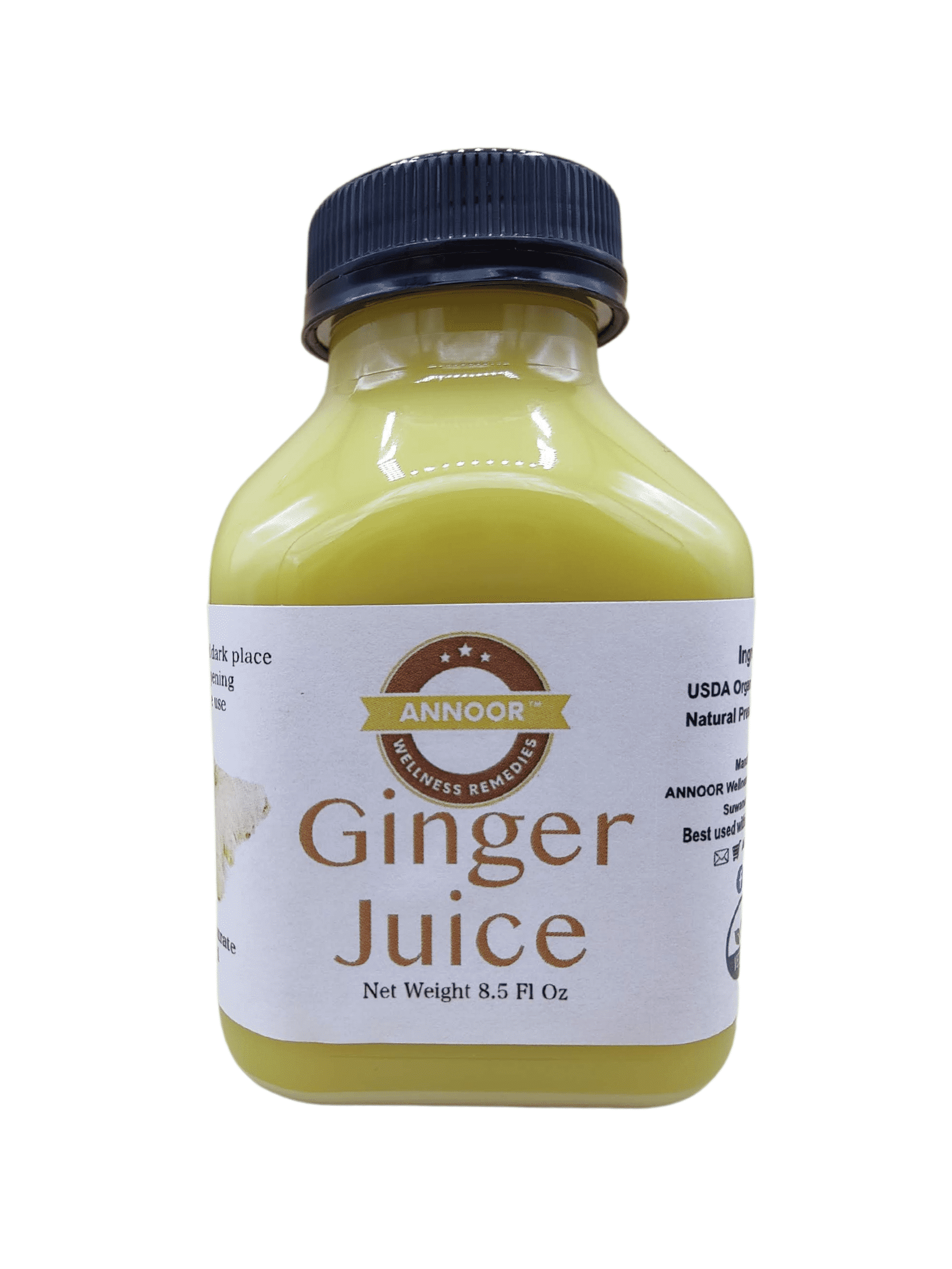 Organic Ginger Juice by Annoor | NFC | 8.5 fl oz | Raw, Strong ...