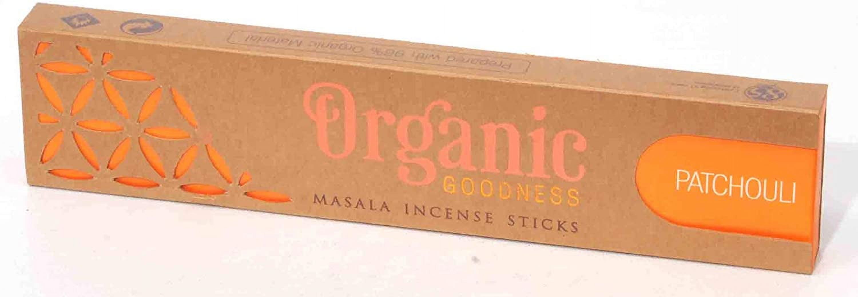 Organic Goodness Masala Incense - Patchouli 15g Box/12 (Patchouli ...