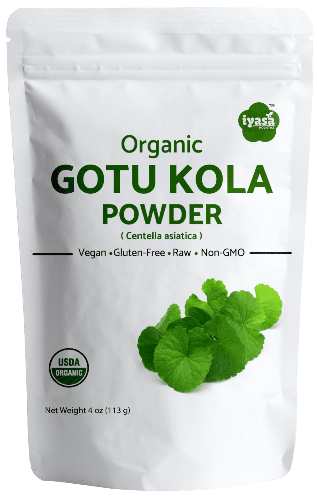 Iyasa Holistics Gotu Kola Powder, Centella Asiatica Brahmi, Enhance ...