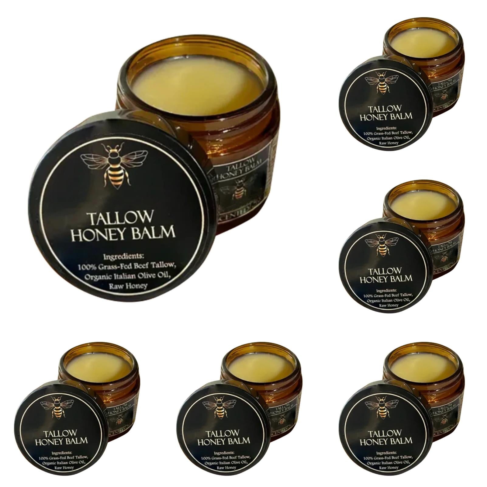 Organic Grass-Fed Beef Tallow Balm with Raw Honey,Whipped Moisturizer ...