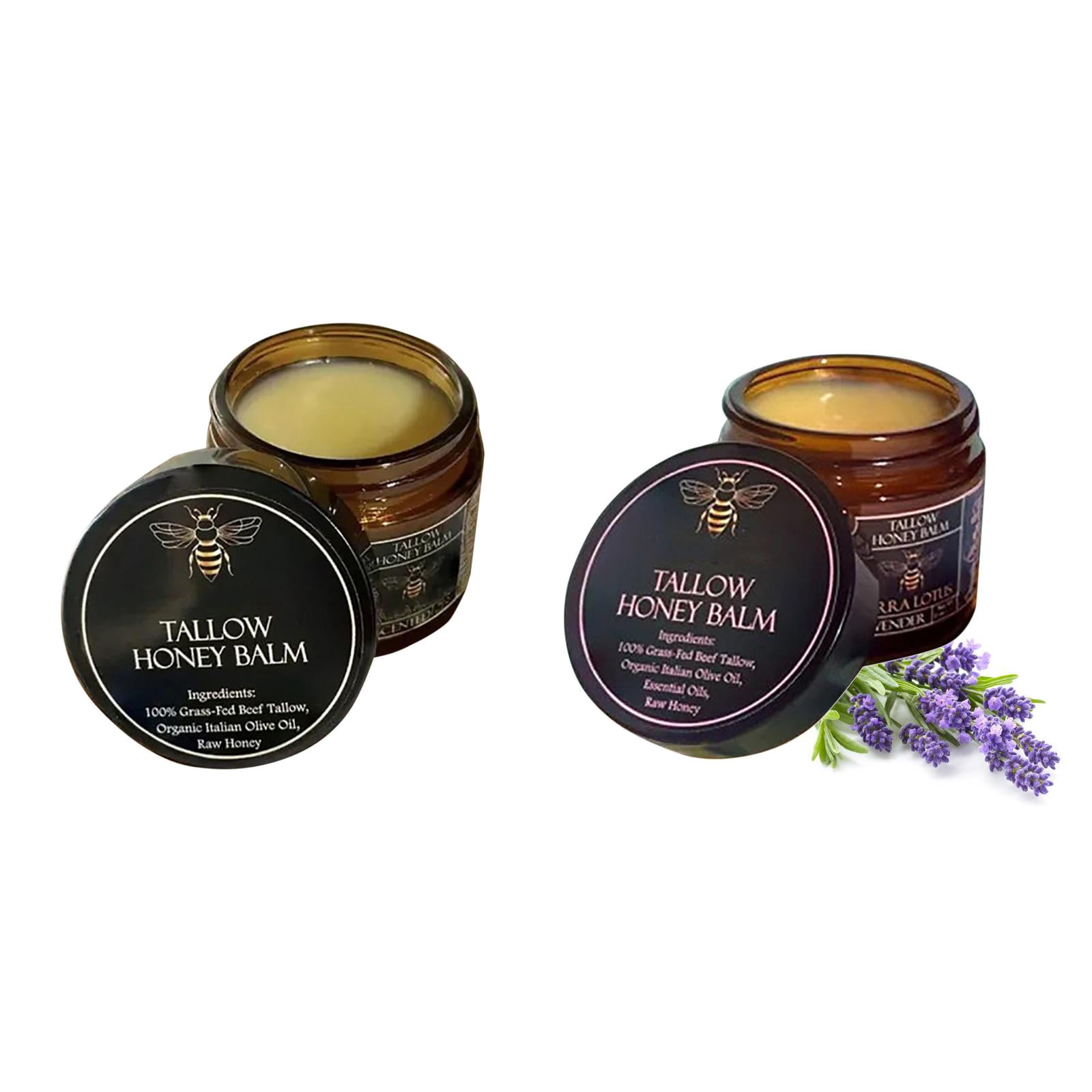 Organic Grass-Fed Beef Tallow Balm with Raw Honey,Moisturizing Cream ...