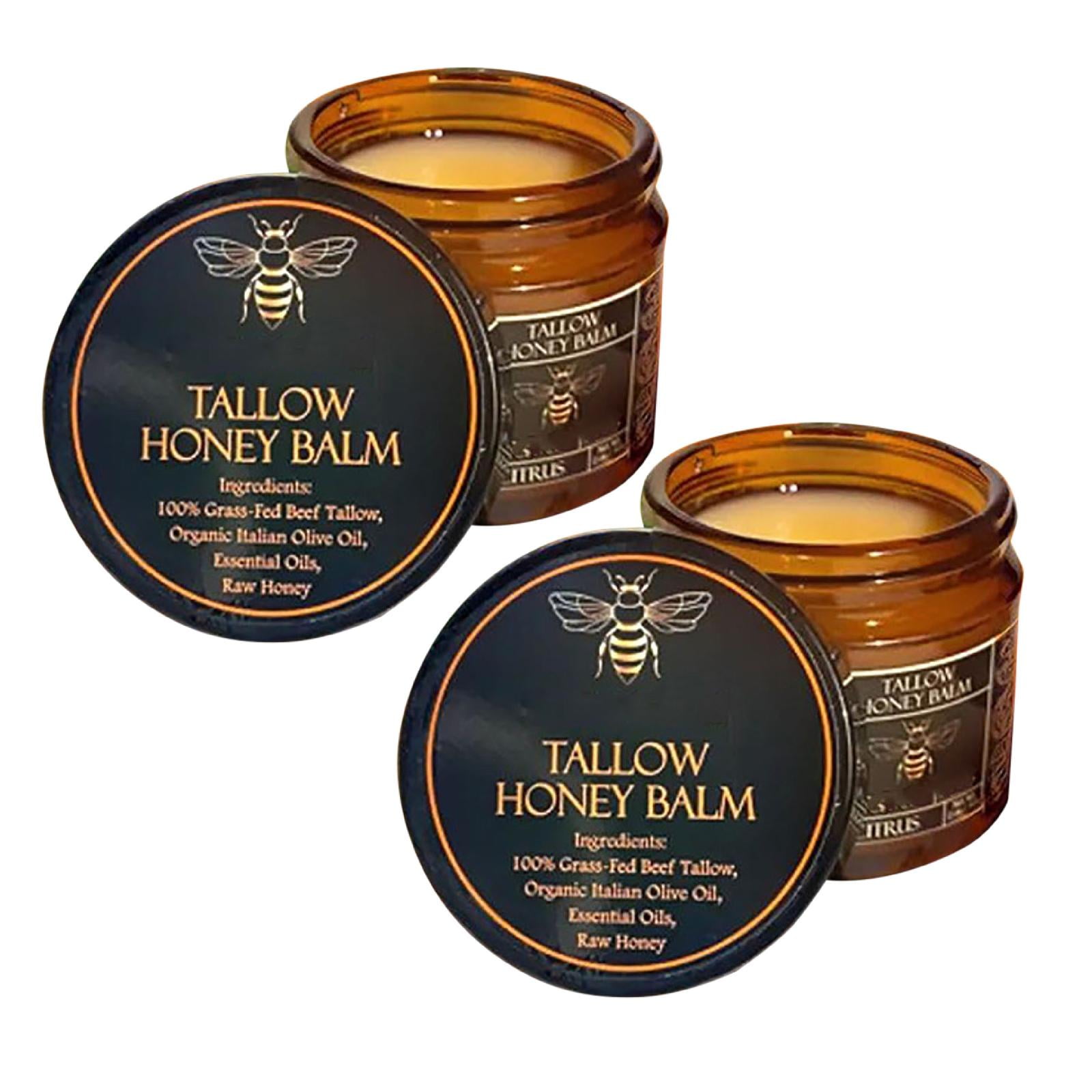 Organic Grass-Fed Beef Tallow Balm with Raw Honey,Moisturizing Cream ...