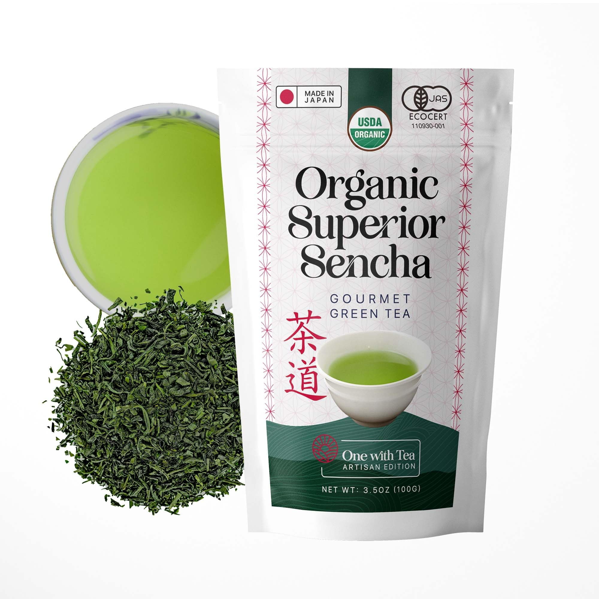 Organic Green Tea Loose Leaf Sencha First Flush Superior Sencha Made In Japan (Organic Loose ...