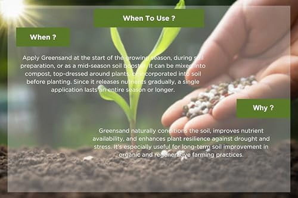 Organic Greensand Fertilizer for Soil Amendments - Premium Green Sand ...