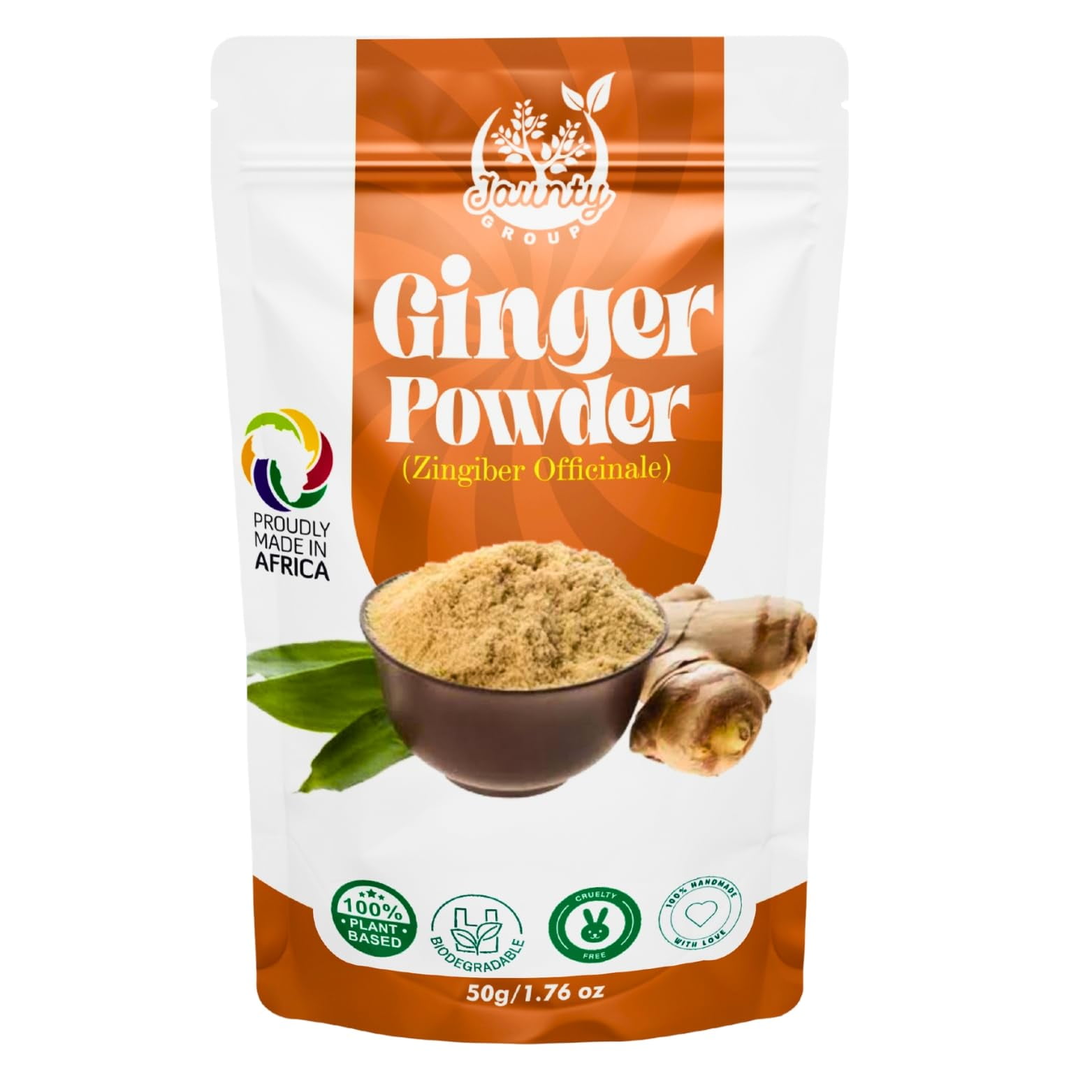 Organic Ground Ginger Root CCF19 Powder (3.5oz) African Food Spice Tea ...