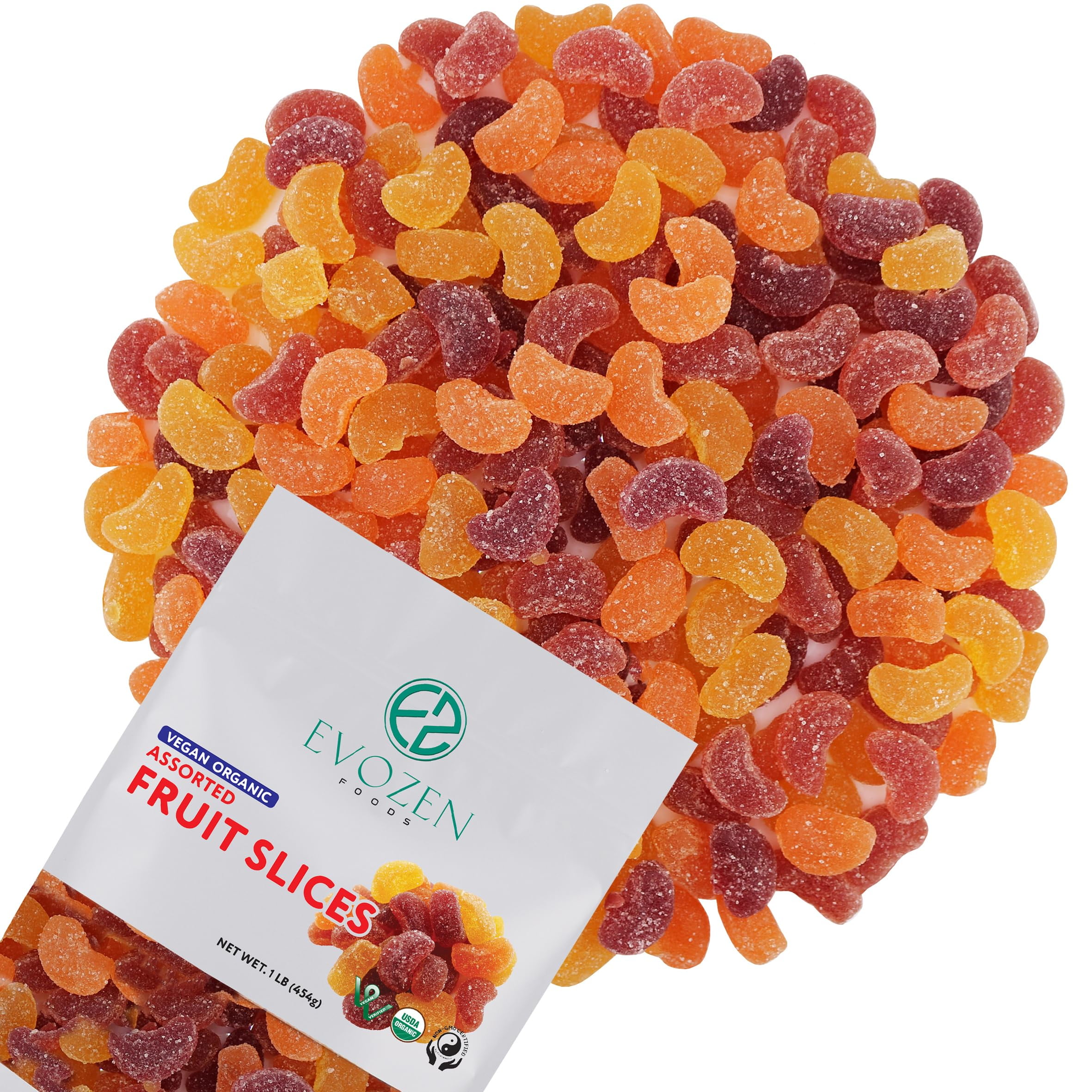 Organic Gummy Fruit Snacks, IRF13 Non-GMO, Vegan, Pectin, Plant Based ...