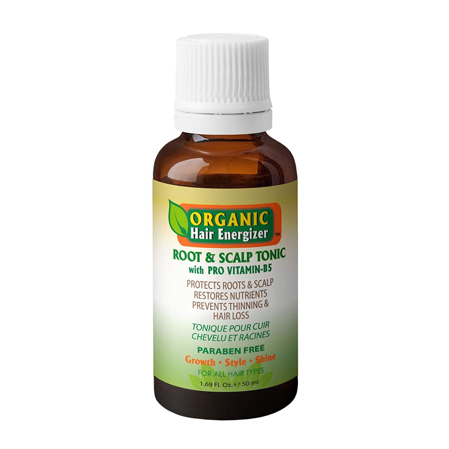 Organic Hair Energizer Root & Scalp Tonic, Pro Vitamin-B5, 1.69 oz ...