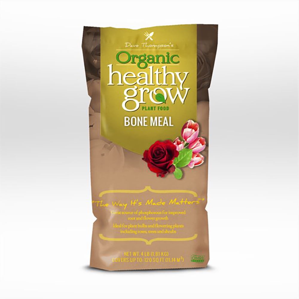 Organic Healthy Grow Bone Meal Garden Plant Food Fertilizer, 4 lb Bag ...