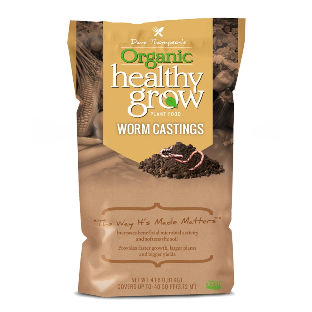 Organic Healthy Grow Worm Castings, Earth Derived Calcium Fertilizer ...